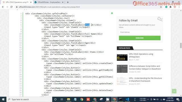 PNP CRUD Operations in SPFx | SPFx Course | Part 7 – смотреть онлайн видео от Реакт в деталях в ...